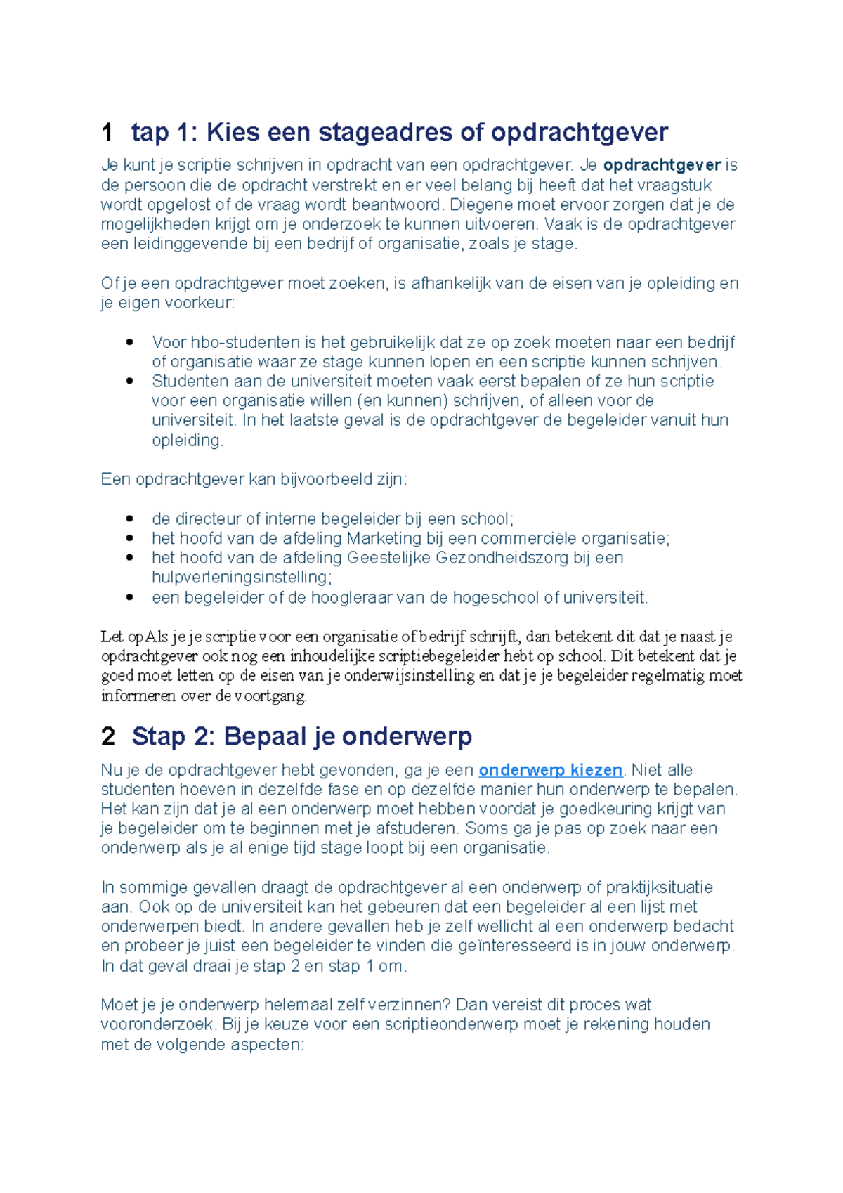 Stappenplan voor het Schrijven van je Scriptie - Scriptie Hulp ...