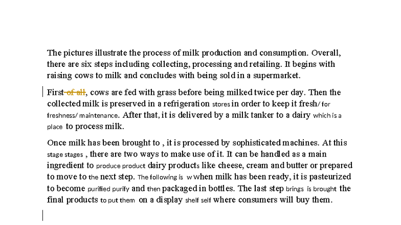Milk Production and Consumption Process: A Step-by-Step Guide - Studocu