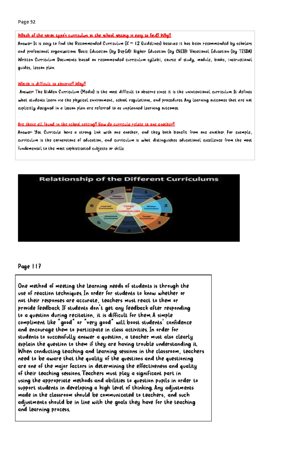 Filipino Curriculum Insights: Types, Assessment, and Feedback ...