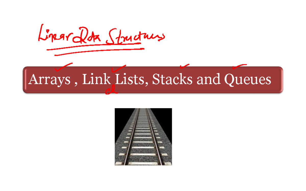 Lecture 06 Linear Data Structures Arrays Link Lists Stacks And Queues Deliverables Arrays