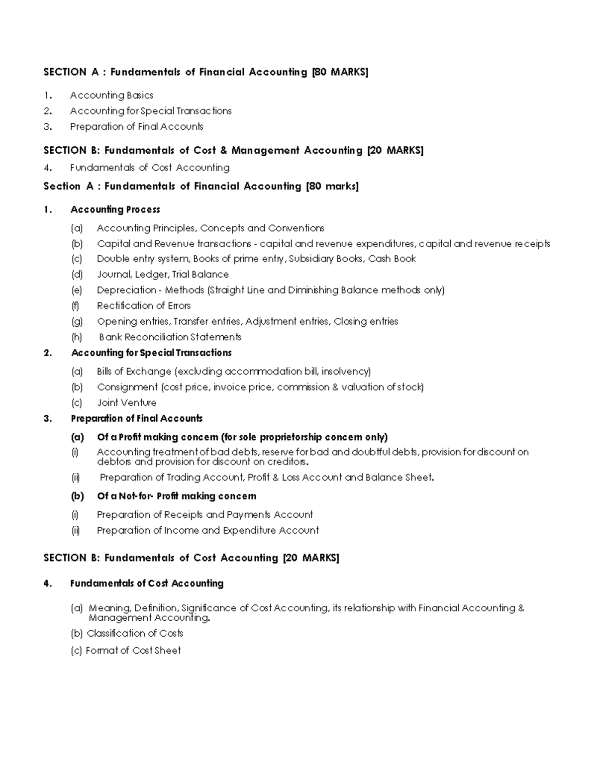 Fundamentals-of-accounting (dragged) - SECTION A : Fundamentals of ...