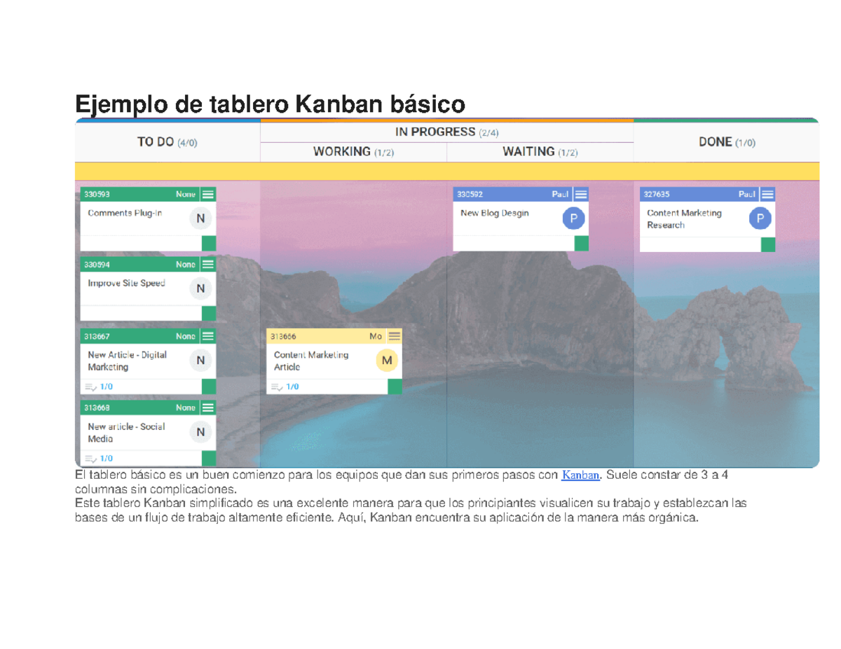 Ejemplos de Tableros Kanban para Equipos y Proyectos: Guía Práctica ...