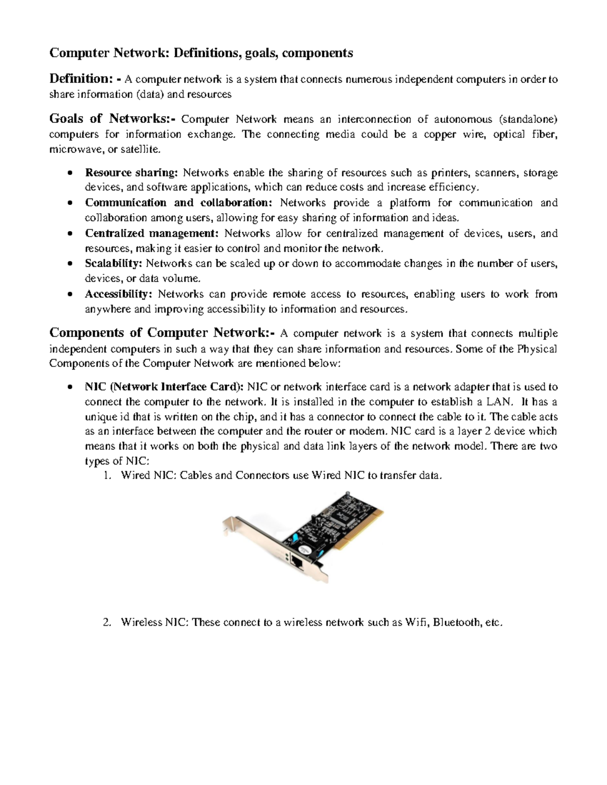 Computer Networks: Definitions, Goals, Components & Types (Unit-1 ...