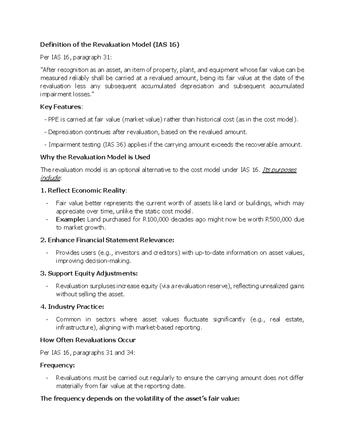 Revaluation Model Under IAS 16: Key Features & Accounting Treatment ...