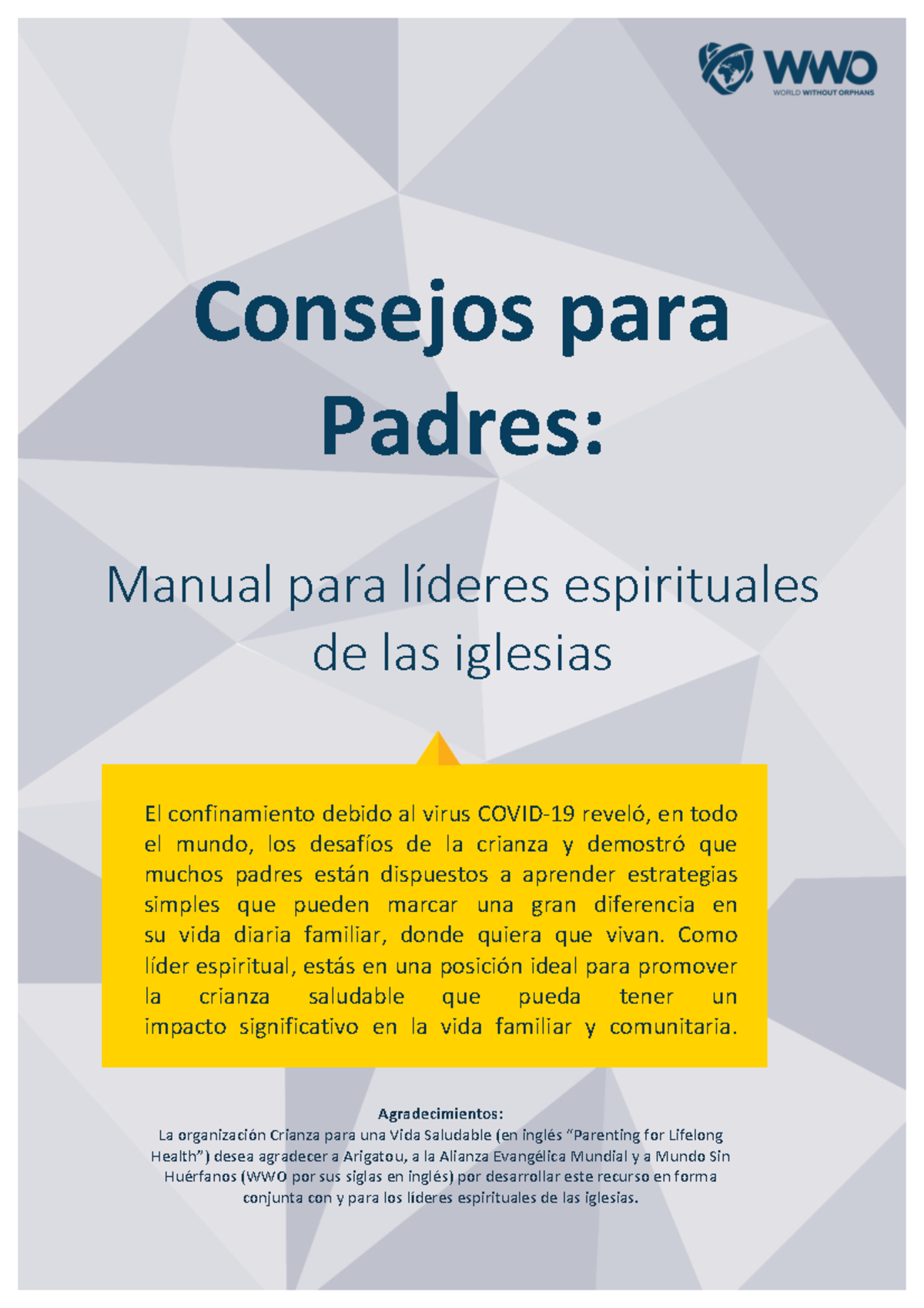Consejos para Padres: Manual de Crianza para Líderes Espirituales - Studocu