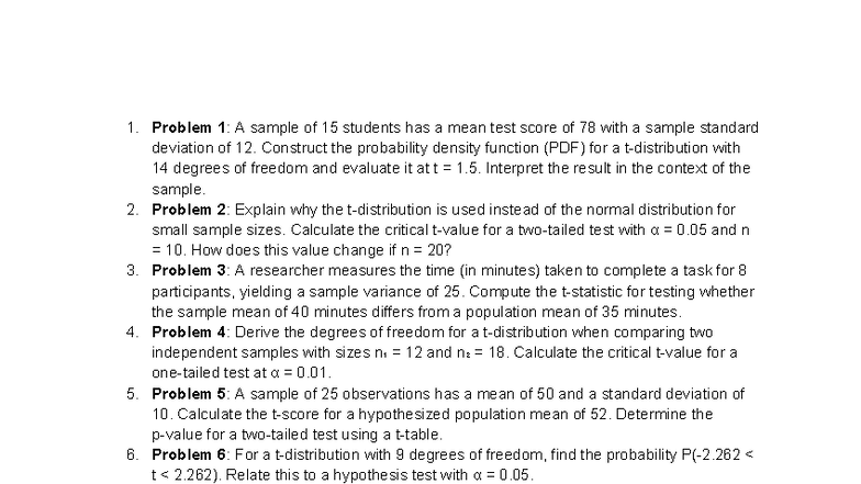 200 Difficult Probability Distribution Problems (STAT 200) - Studocu