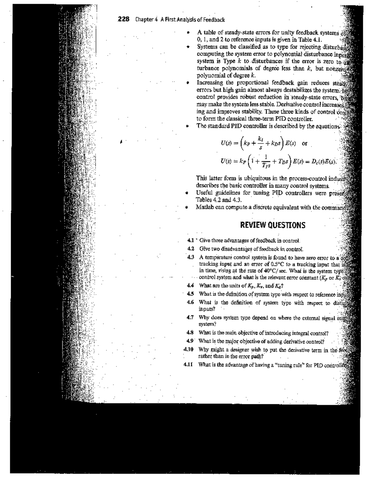 228 Chapter 4 Feedback Control Systems: Analysis and Problems - Studocu