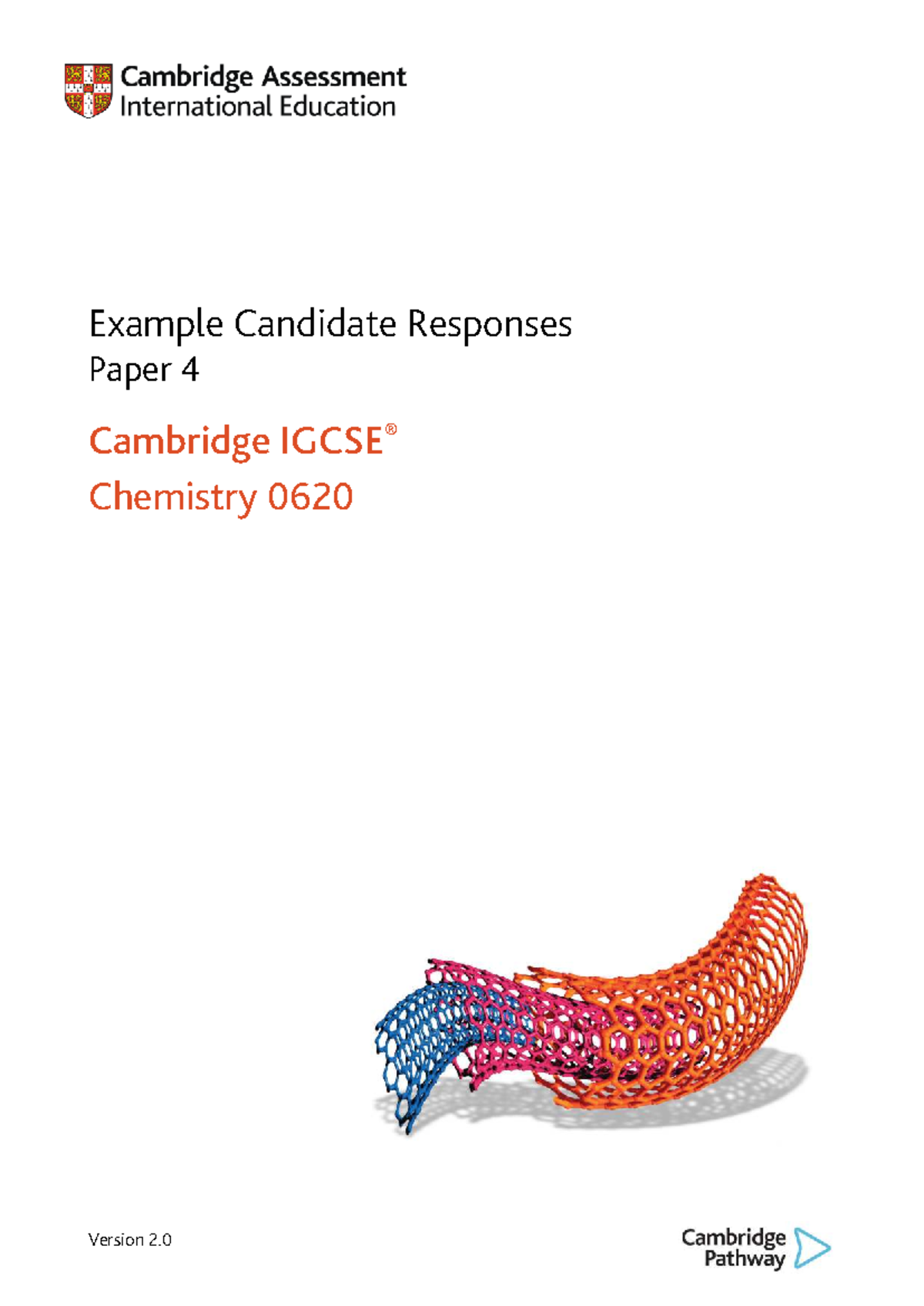 0620 IGCSE Chemistry Example Candidate Responses: Paper 4 - Studocu