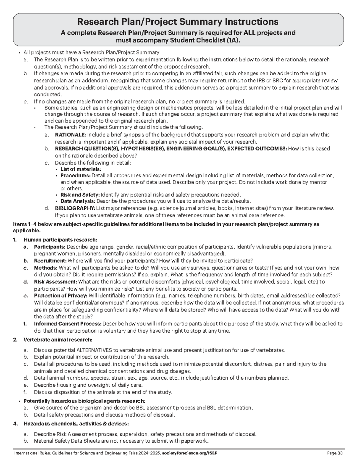 Research Summary Guidelines for Project 1A - Studocu