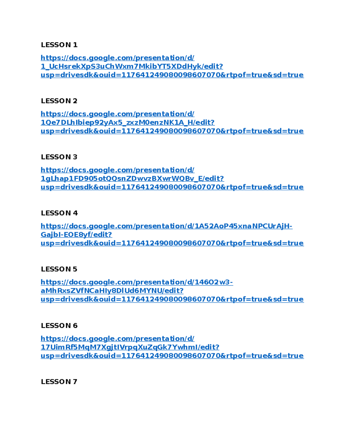 UCSP- Lessons - LESSON 1 docs.google/presentation/d/ 1 ...
