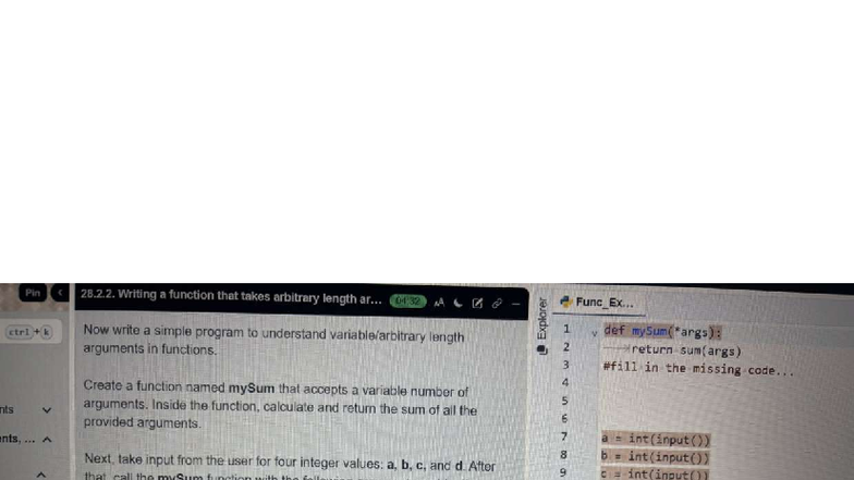 Python Programming: Functions and Geometric Sum (Course Code: IMG 0169 ...