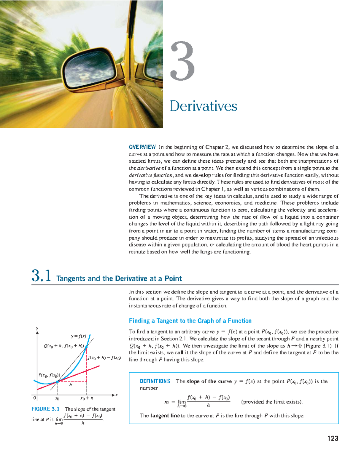Thomas Calculus: Chapter 2 Derivatives Overview (Pages 137-138) - Studocu