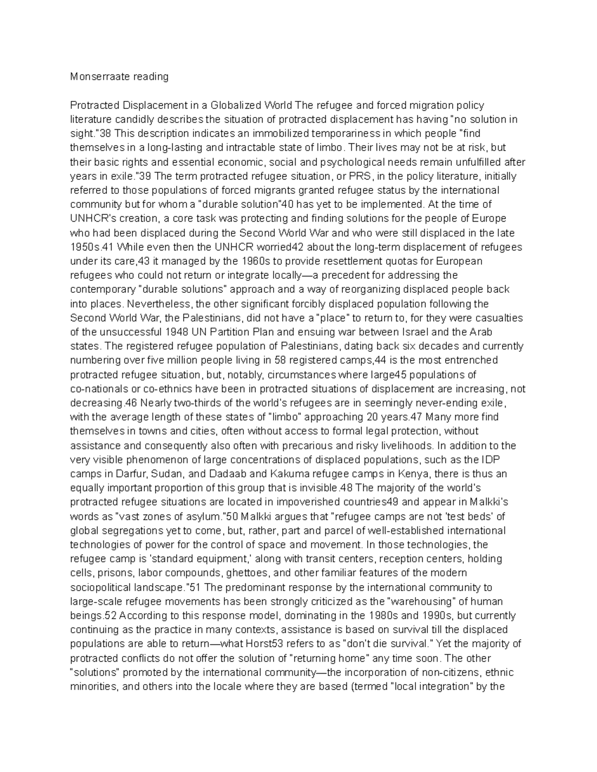 Making Home in Protracted Displacement: A Feminist Perspective (Course ...