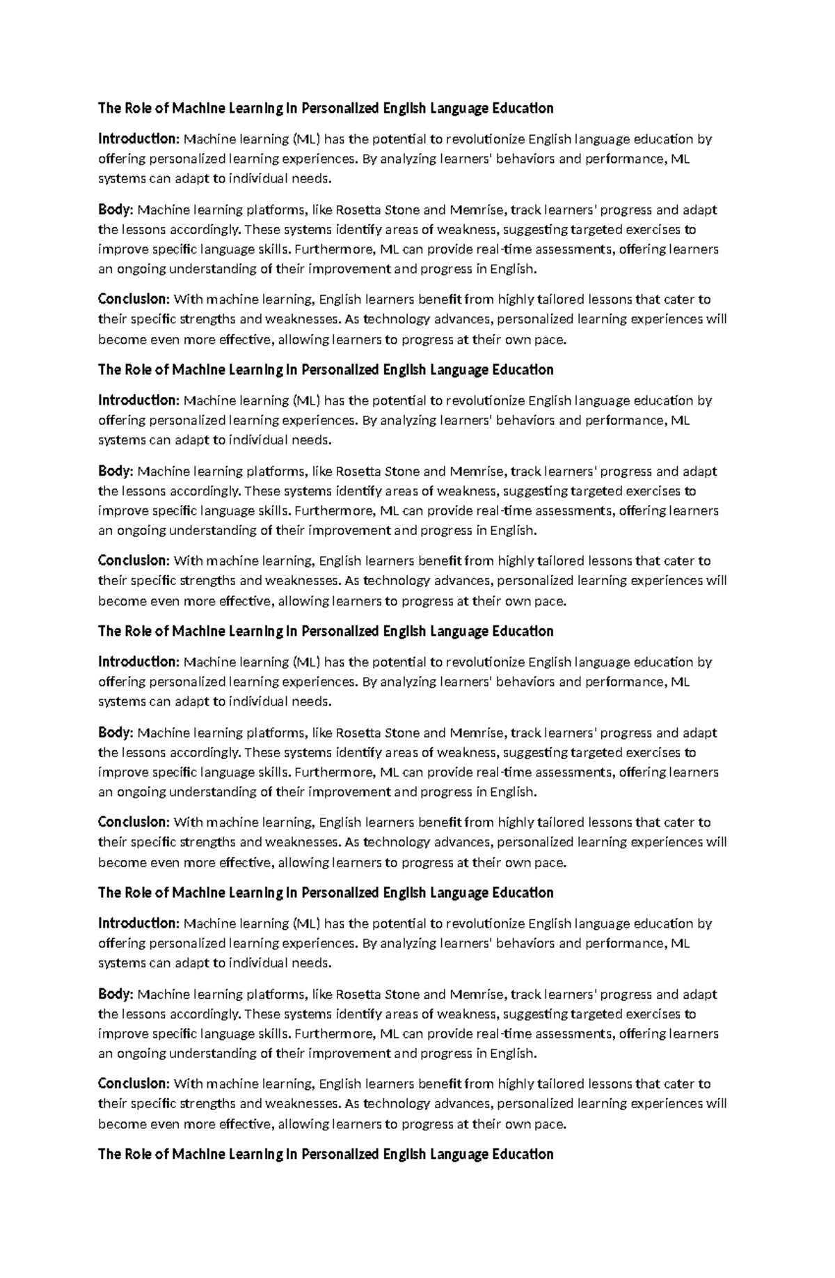 The Role of Machine Learning in Personalized English Language Education ...