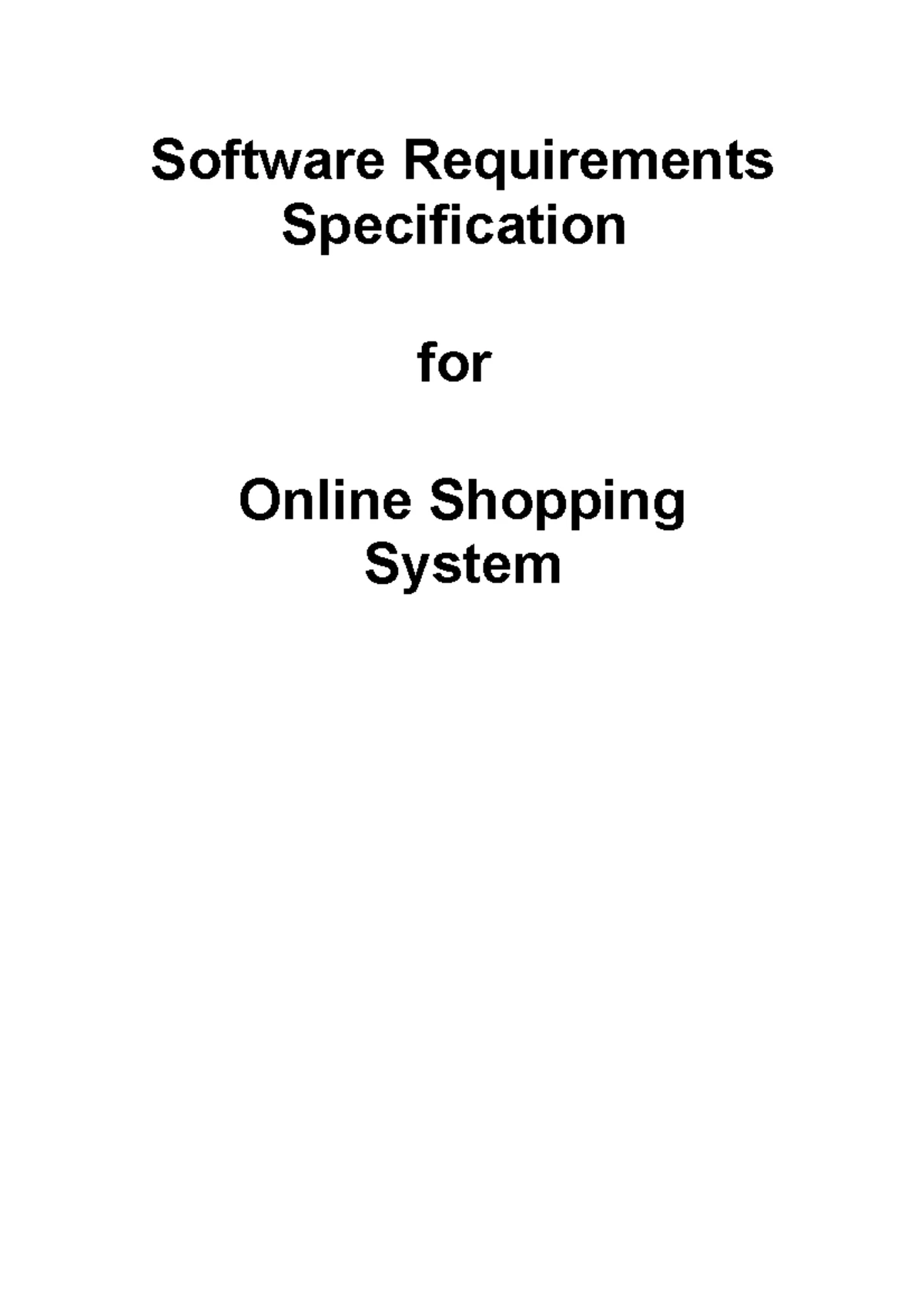 SRS - Software Requirement Specification document on Library Management ...