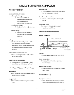 Aerodynamics Equations & Formulas Overview (Course Code: AERO101) - Studocu