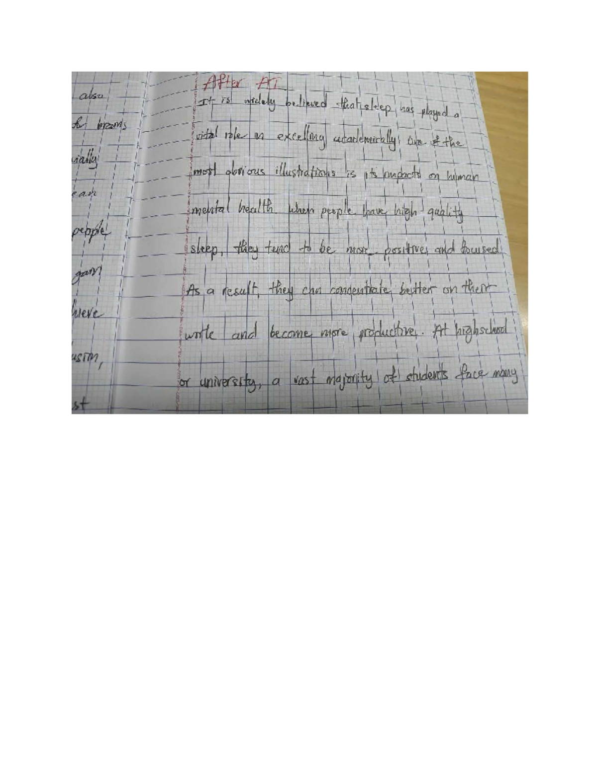 The Importance of Sleep for Academic Success - hhg - Studocu