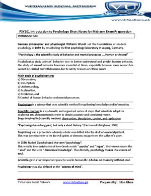 PSY101-Solved-MCQs Collection-for-Mid-Term-Papers - The bra n chlik e ...