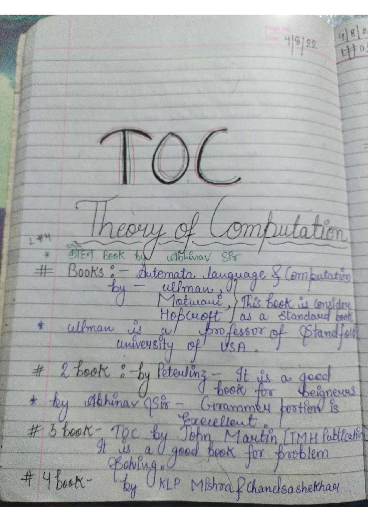 501 TOC Syllabus - New Scheme Based On AICTE Flexible Curricula Computer Science and Engineering ...