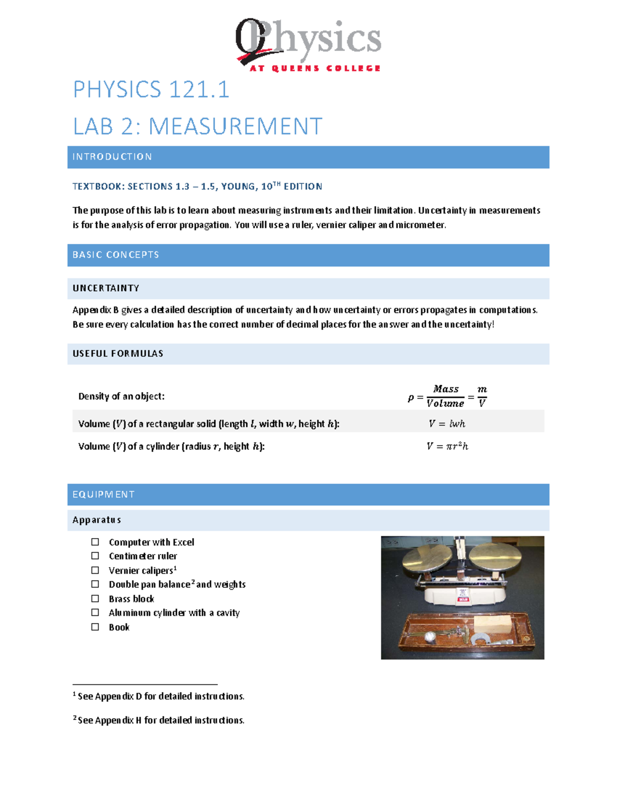 Phys121-Lab 02: Understanding Measurement Techniques and Uncertainty ...