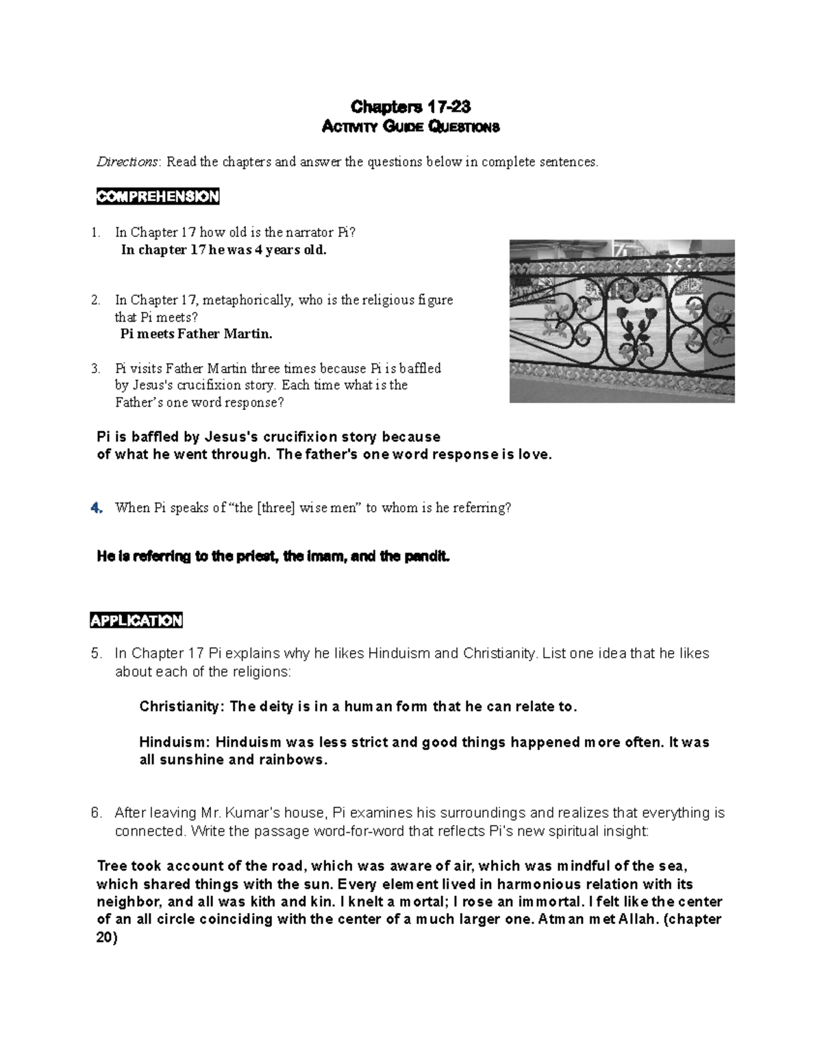 Life Of Pi Ch 17 23 Chapters 17 ACTIVITY GUIDE QUESTIONS Directions life-of-pi-ch-17-23-chapters-17-activity-guide-questions-directions