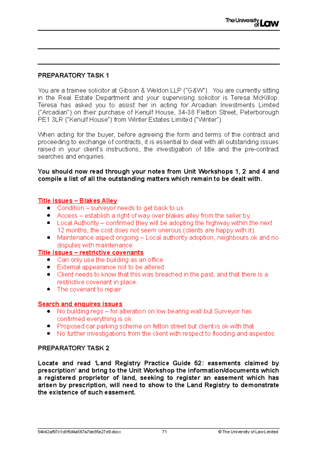 2223 RE WS06 CE01 - Workshop 6 Lecture & Prep Task Notes - Studocu