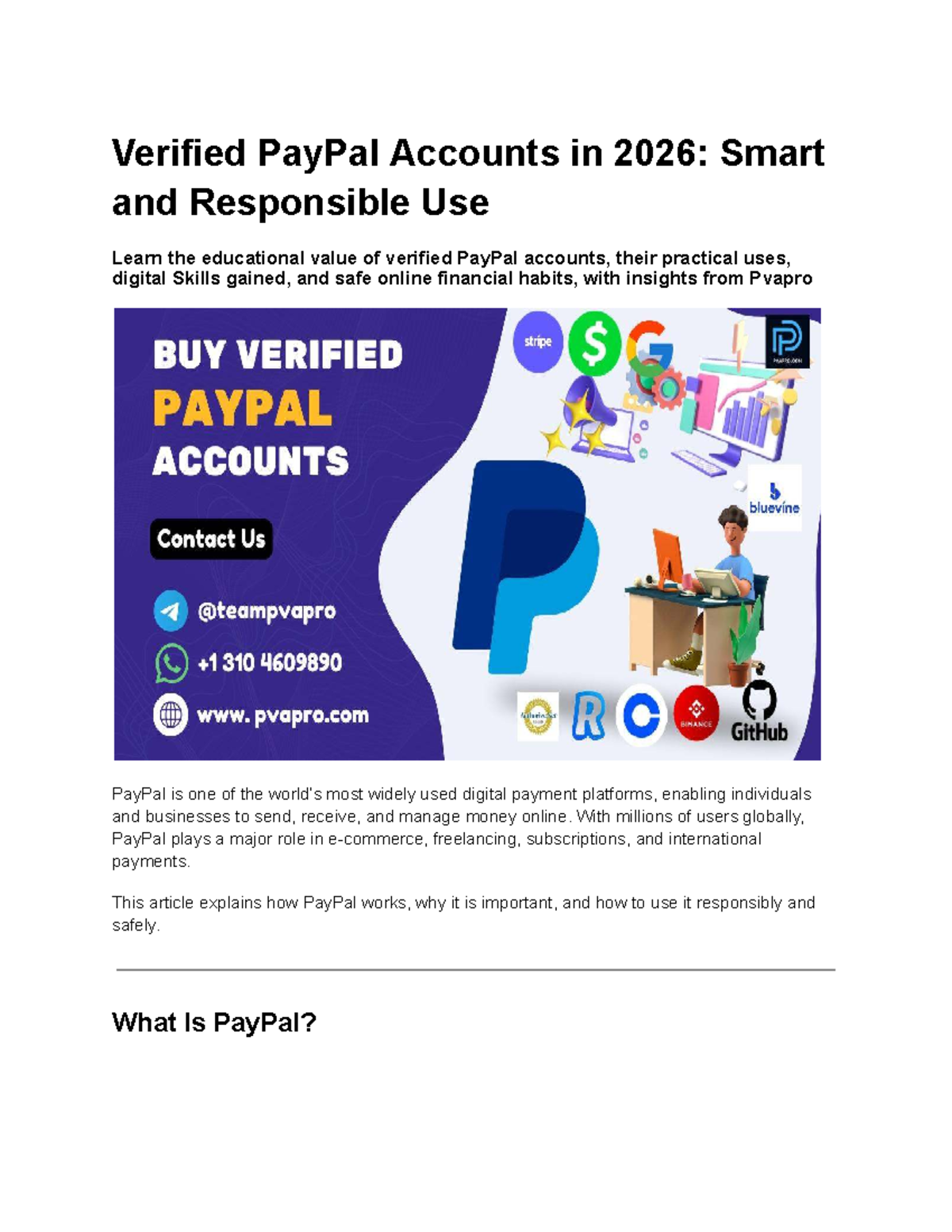 Quick and Safe Guide to Purchasing Verified PayPal Accounts - Studocu