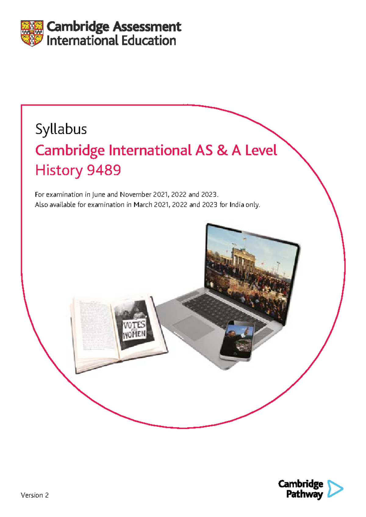 Cambridge International A Level History 9489 Syllabus Overview 2021 ...