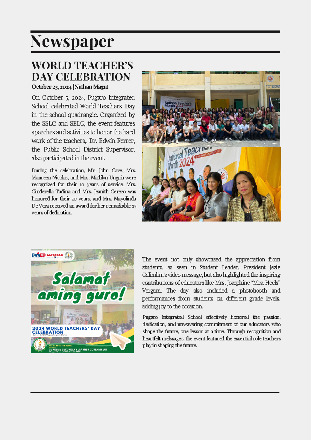 Wtd - Wanted this since i was once a RSPC Journalist - On October 5 ...