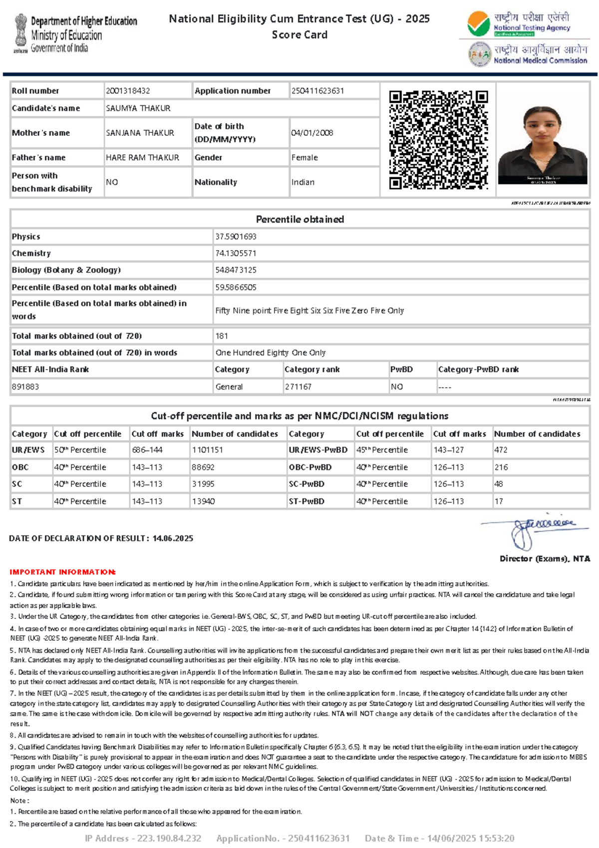 NEET (UG) 2025: Biology, Physics, and Chemistry Questions - Studocu