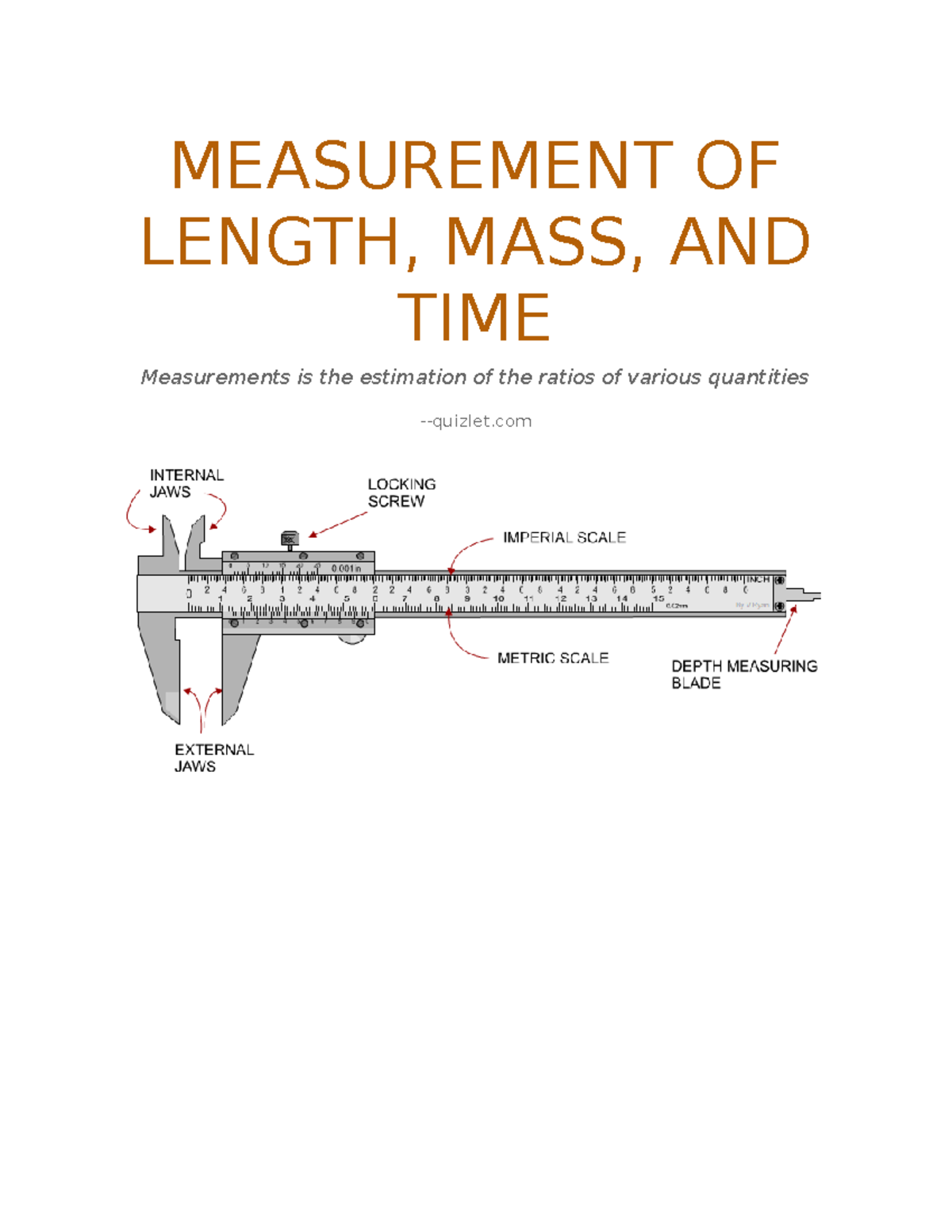 Lab report 1. Measurements - MEASUREMENT OF LENGTH, MASS, AND TIME ...