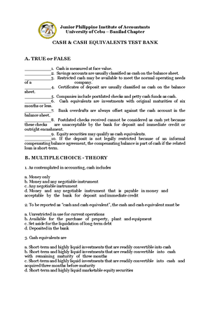 Accounting Summary Notes on Petty Cash Fund - PETTY CASH FUND It is the ...