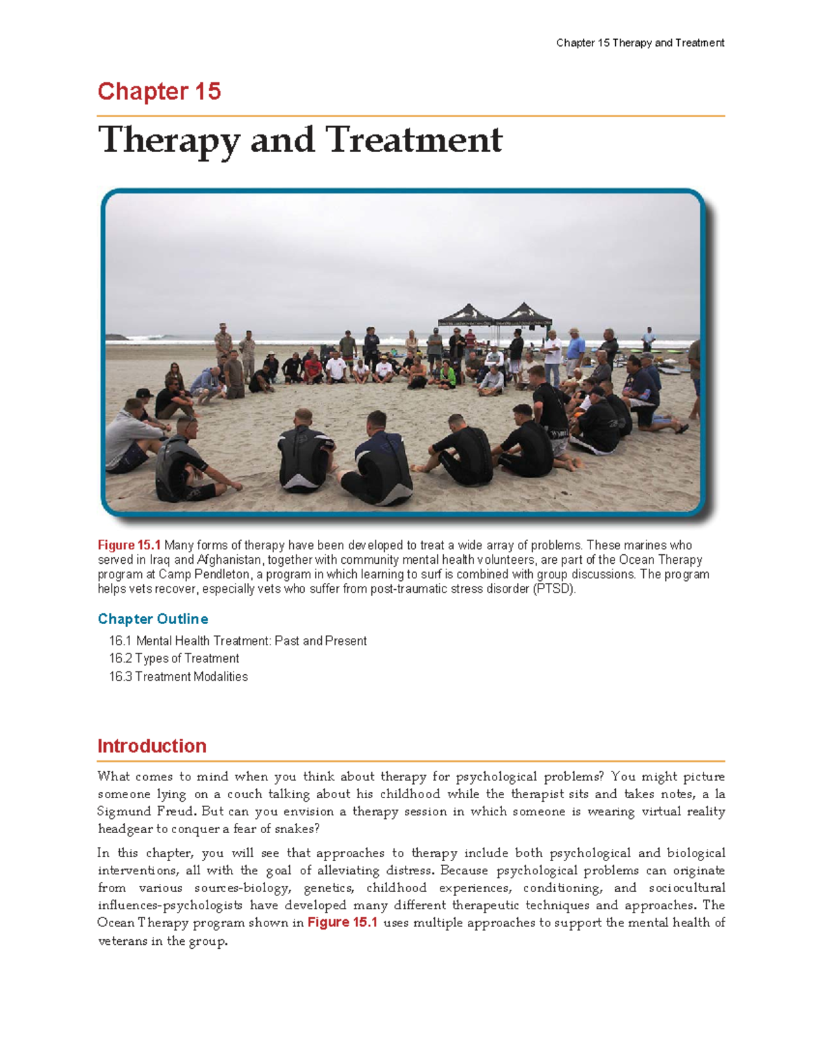 Chapter 15: Therapy and Treatment Overview - Studocu