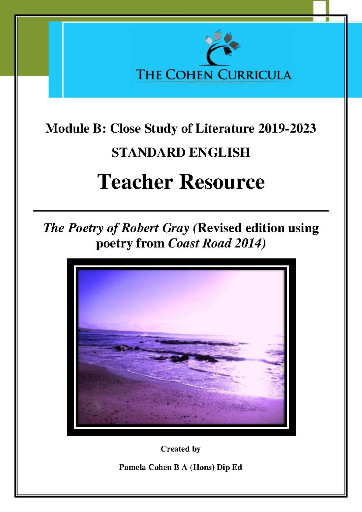 Robert Gray Poetry Resources EN Mod B: Close Study Guide - Studocu