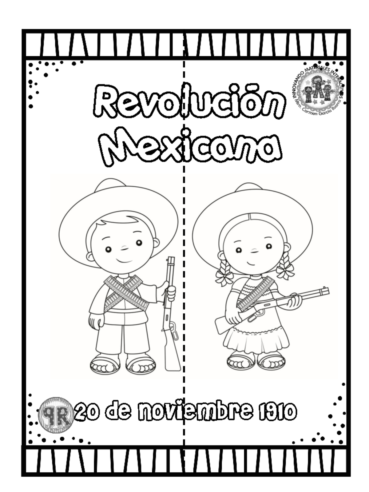 Lapbook Revolucion Mexicana 1 - 20 de noviembre Personajes colocar información de cada personaje ...