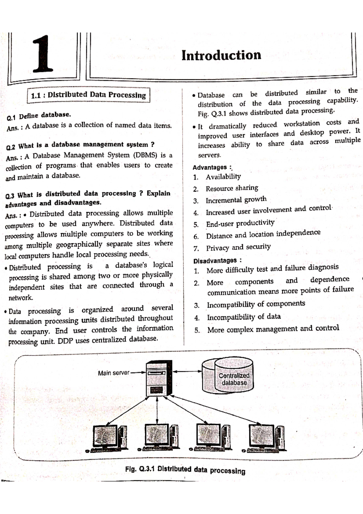 Final Exam Notes on Distributed Databases (CS101) - Studocu
