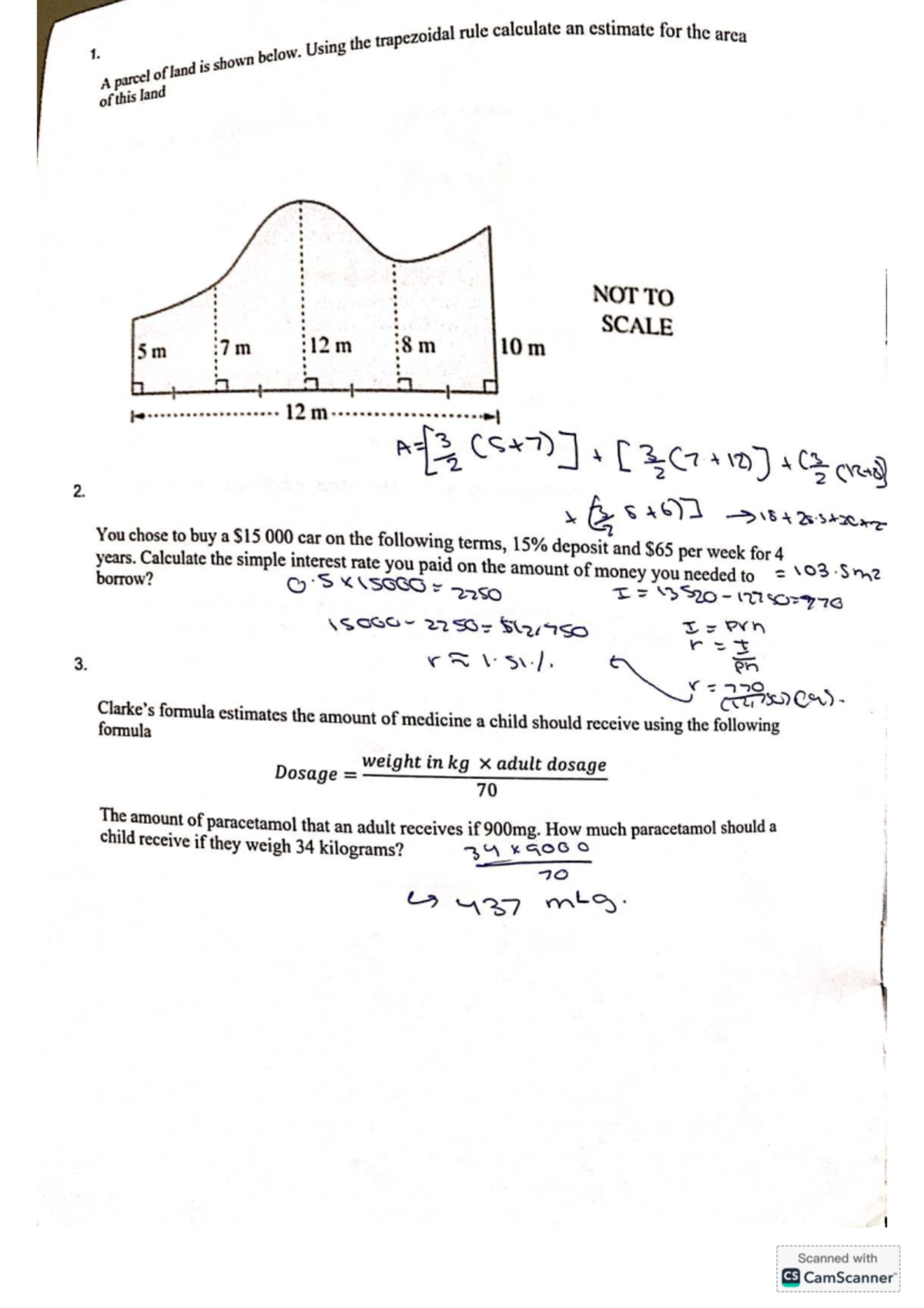 Weekly Revision 2: Area Estimation & Dosage Calculations - Studocu