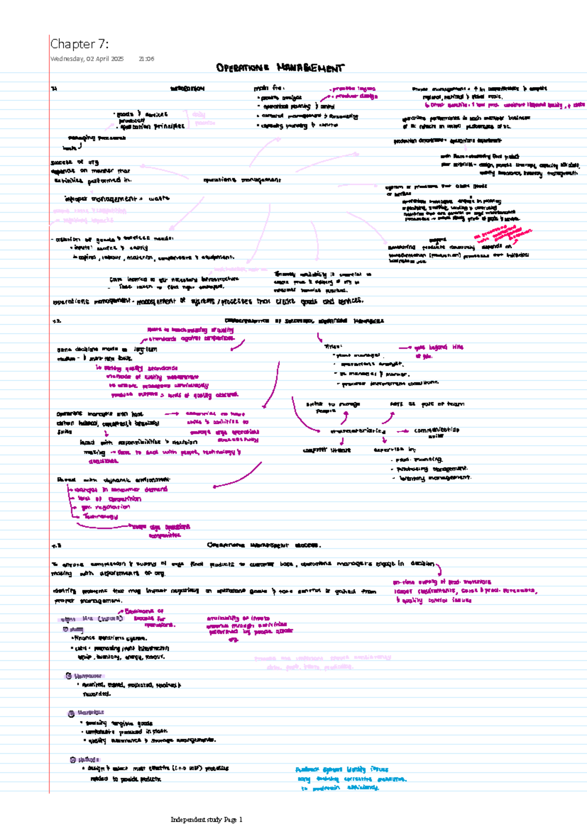 Chapter 7 - study guide information, lecture notes and textbook ...