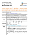 BIOL 1020 Other Documents - U of M - Studocu
