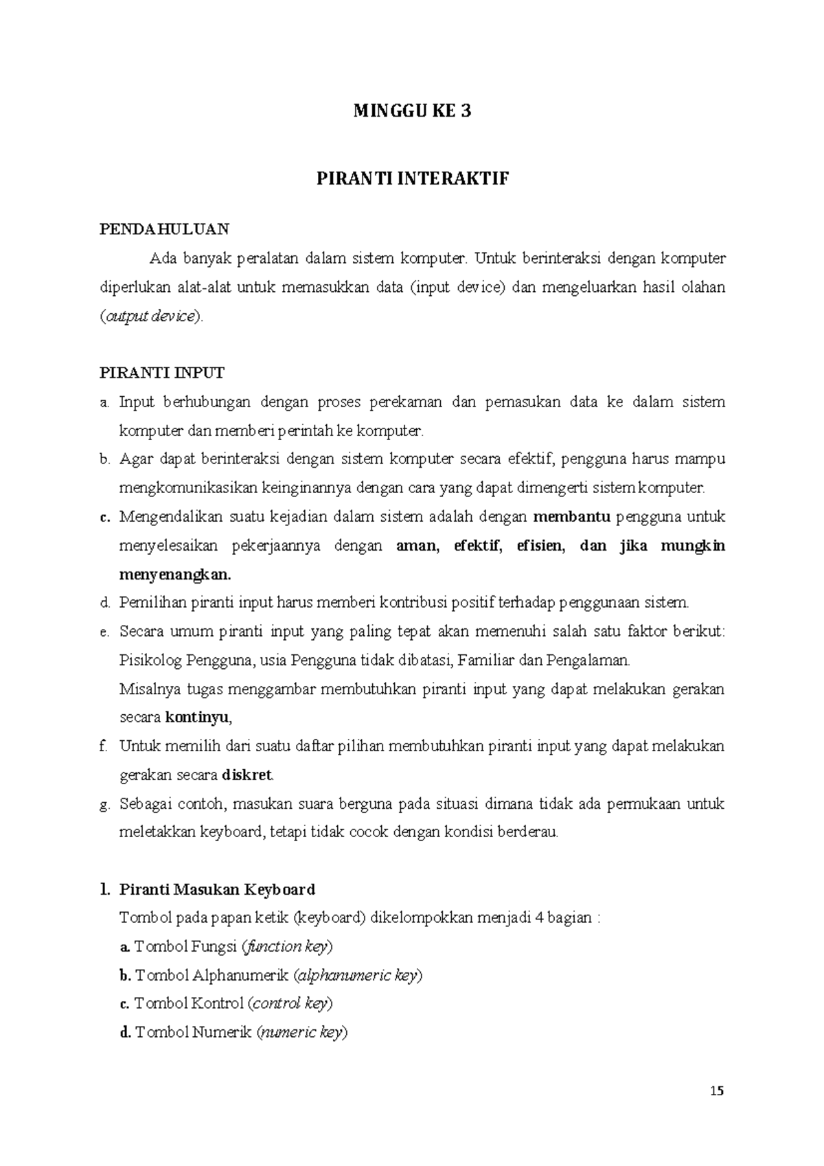 Modul Interaksi Manusia Komputer: Piranti Interaktif dan Penjelasannya ...