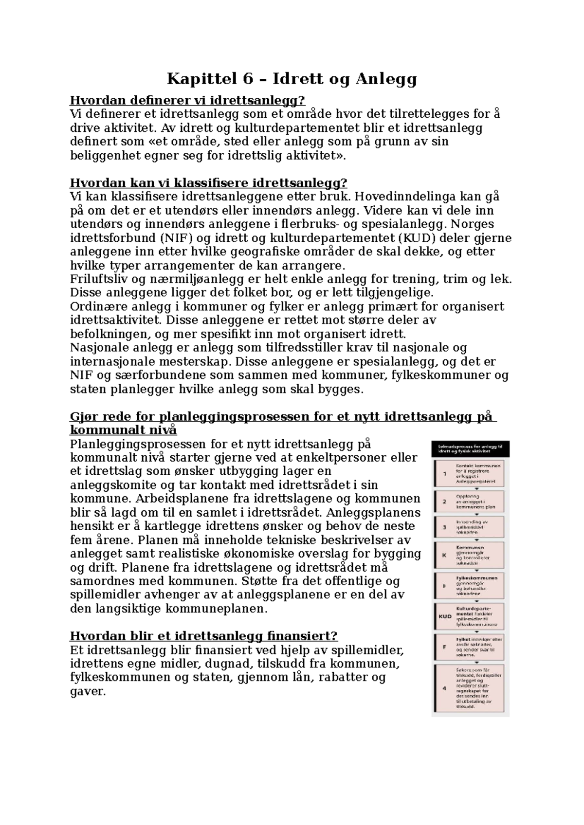 Idrett og anlegg - Kapittel 6 – Idrett og Anlegg Hvordan definerer vi ...