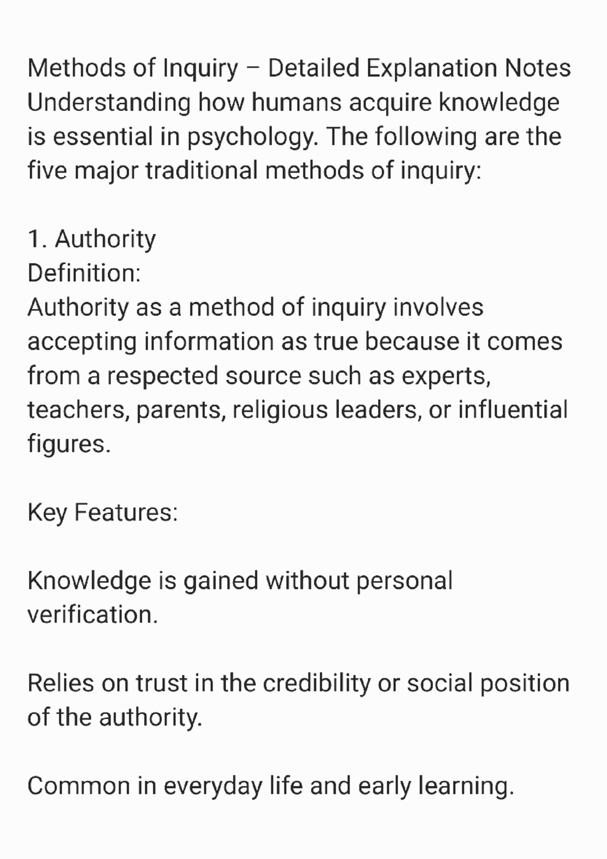 Methods of Inquiry in Psychology: Detailed Notes (RM Topic 2) - Studocu