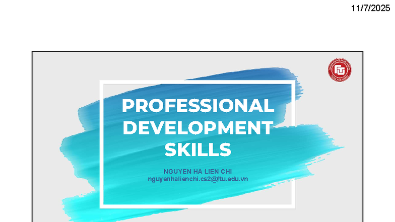 Time Management Strategies: Professional Development Skills (PDS 101) - Studocu