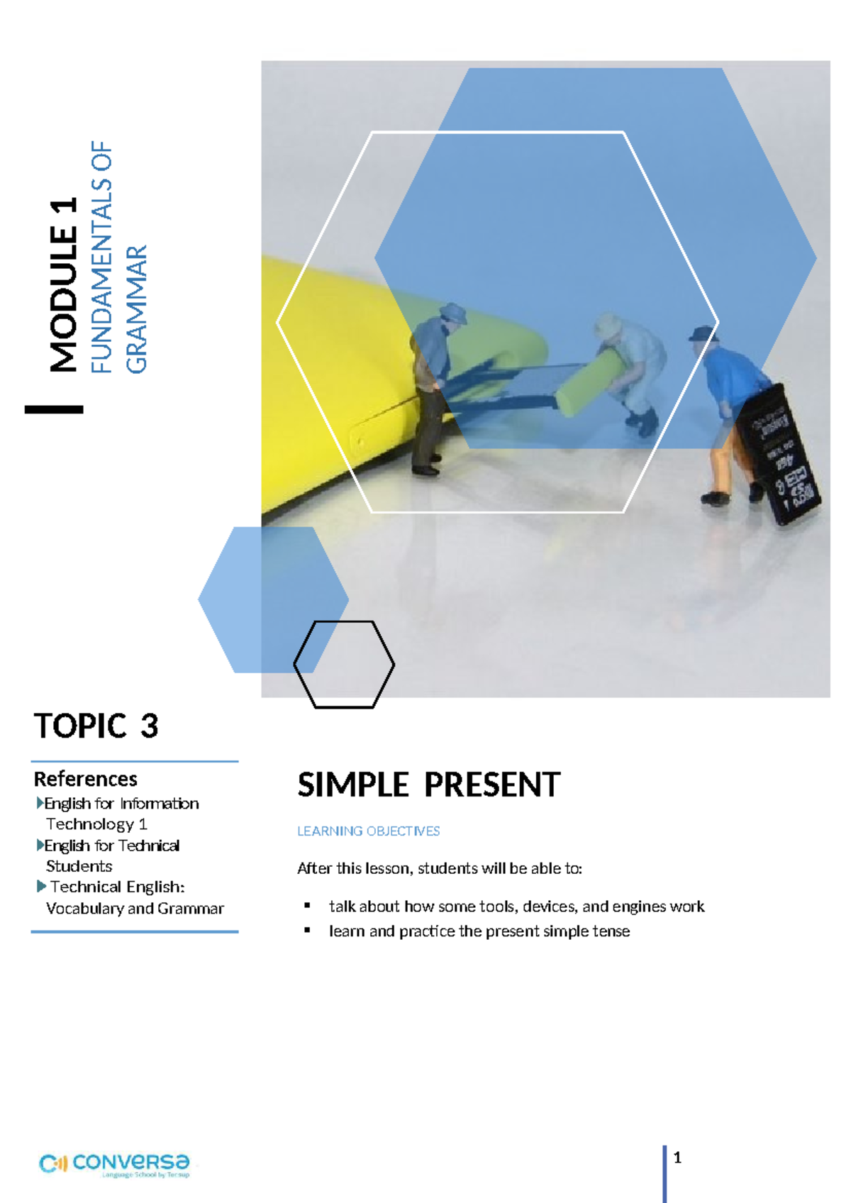 M1 Topic 3: Simple Present Tense in Technical Contexts - Studocu
