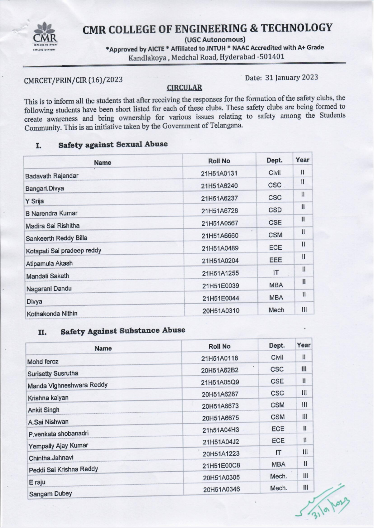 Safety clubs - Civil Engineering - Studocu