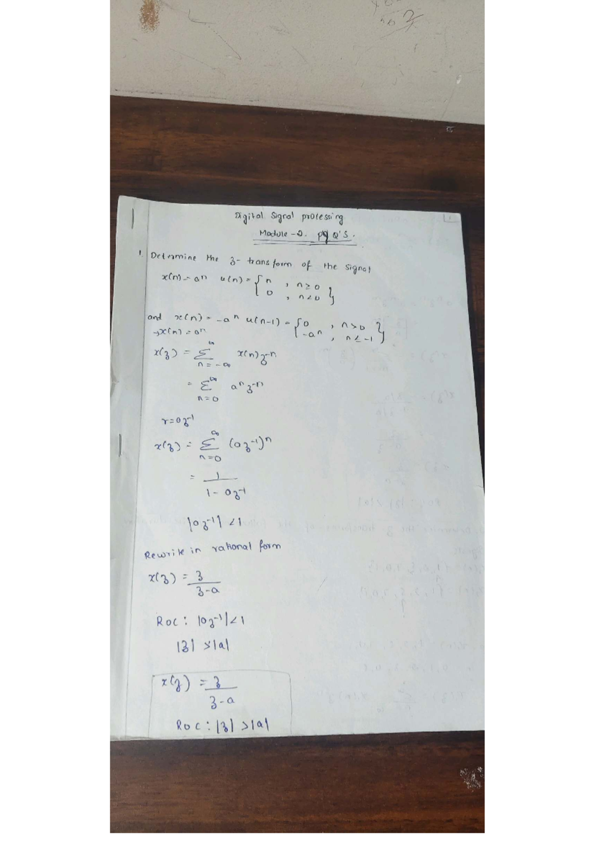 Digital Signal Processing M2 - Transform Analysis and DFT - Studocu