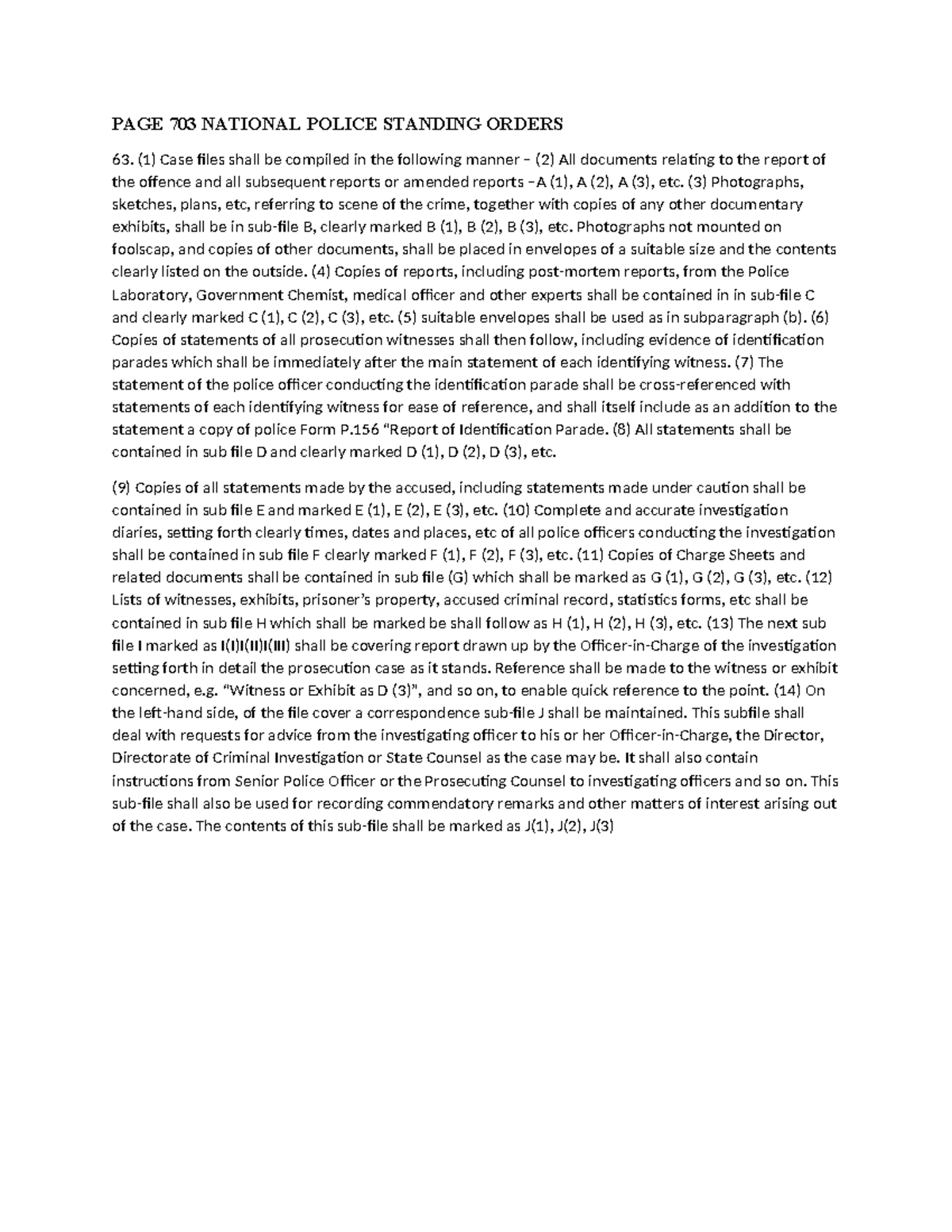 Police File Compilation Standards: National Orders Explained - Studocu