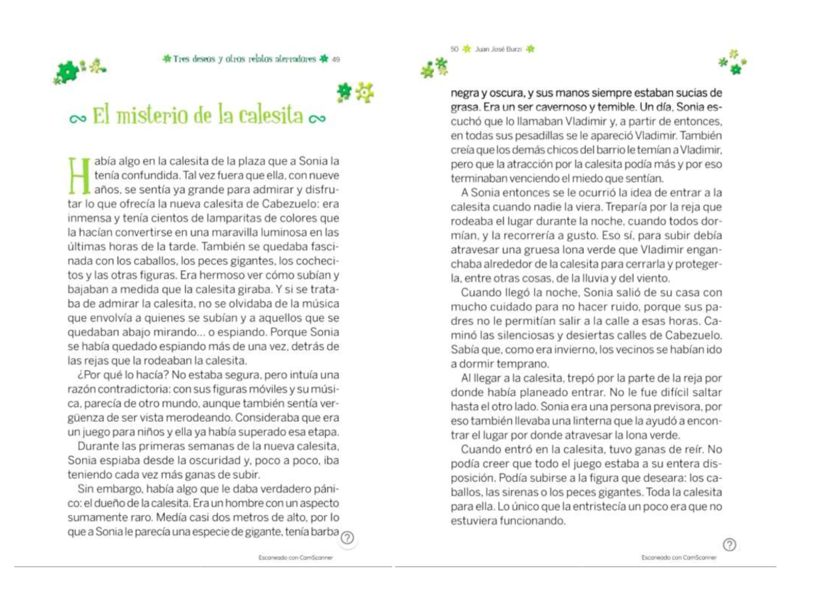 Cuento: El Misterio de la Calesita - Análisis y Reflexiones - Studocu