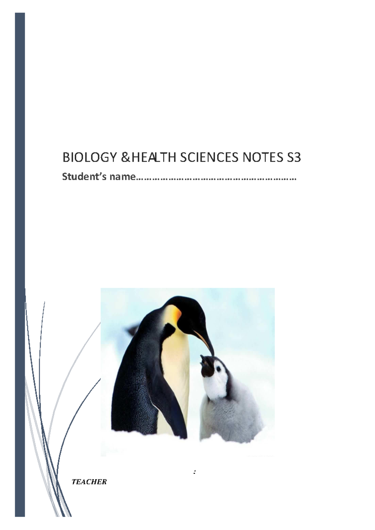 Biology Notes for Grade 3 SIHS 2019: Ecology, Health, and Genetics ...