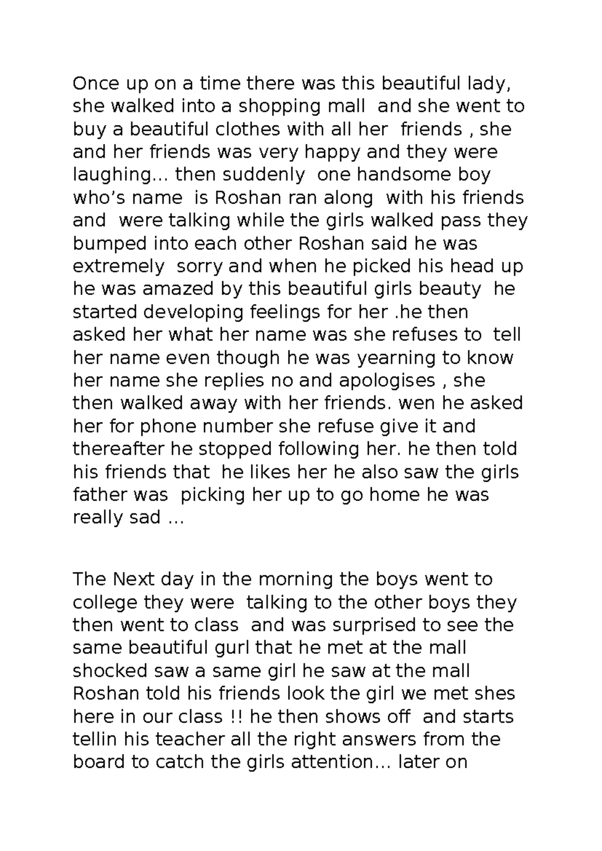 Title: Love and Heartbreak: The Story of Roshan and Calista (Fiction ...